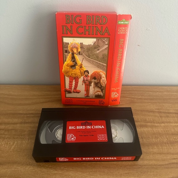 Media | 1987 Sesame Street Big Bird In China Vhs Tape | Poshmark